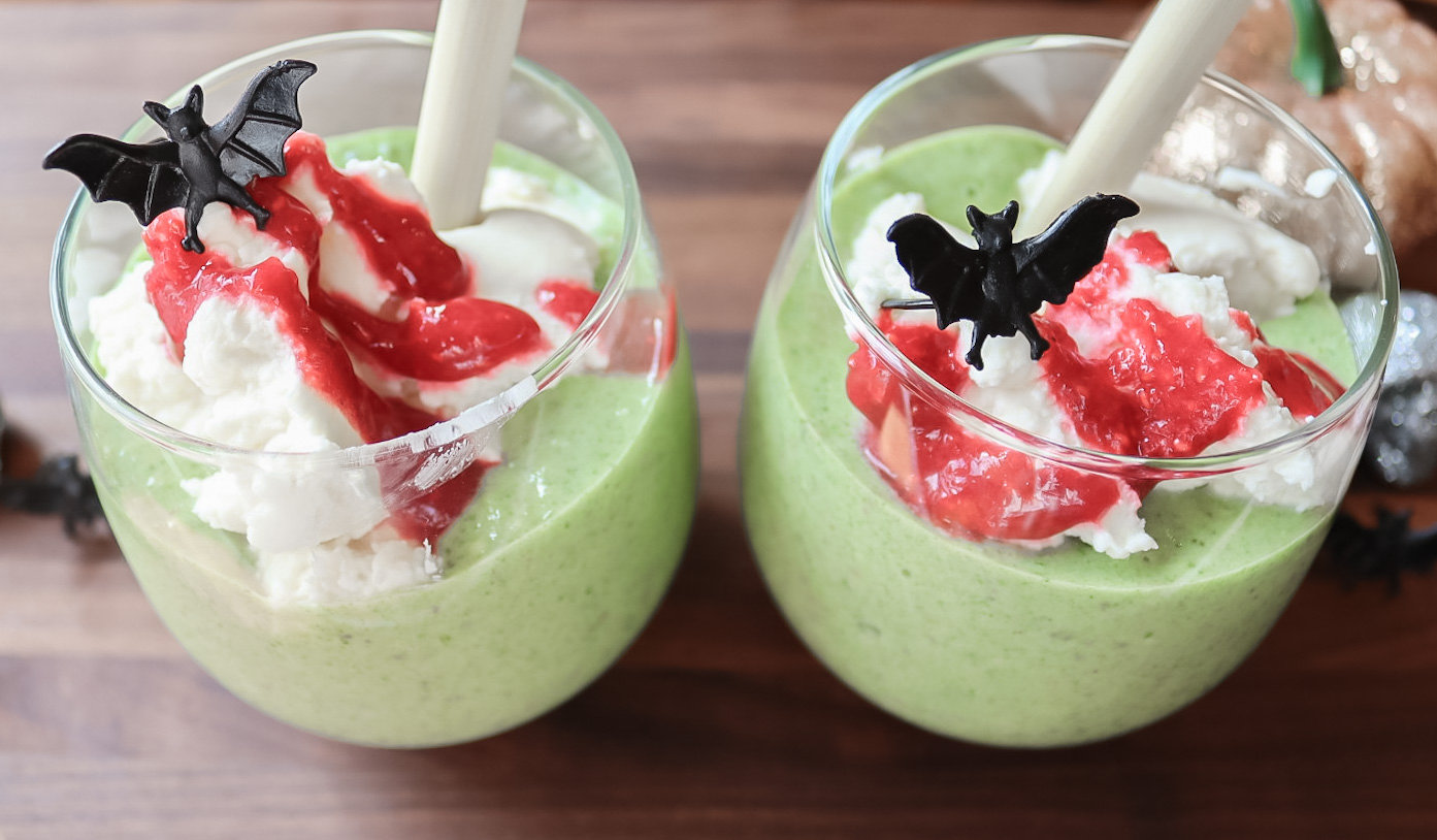 Spooky Green Halloween Smoothie - Christina Miller, Twin Mom